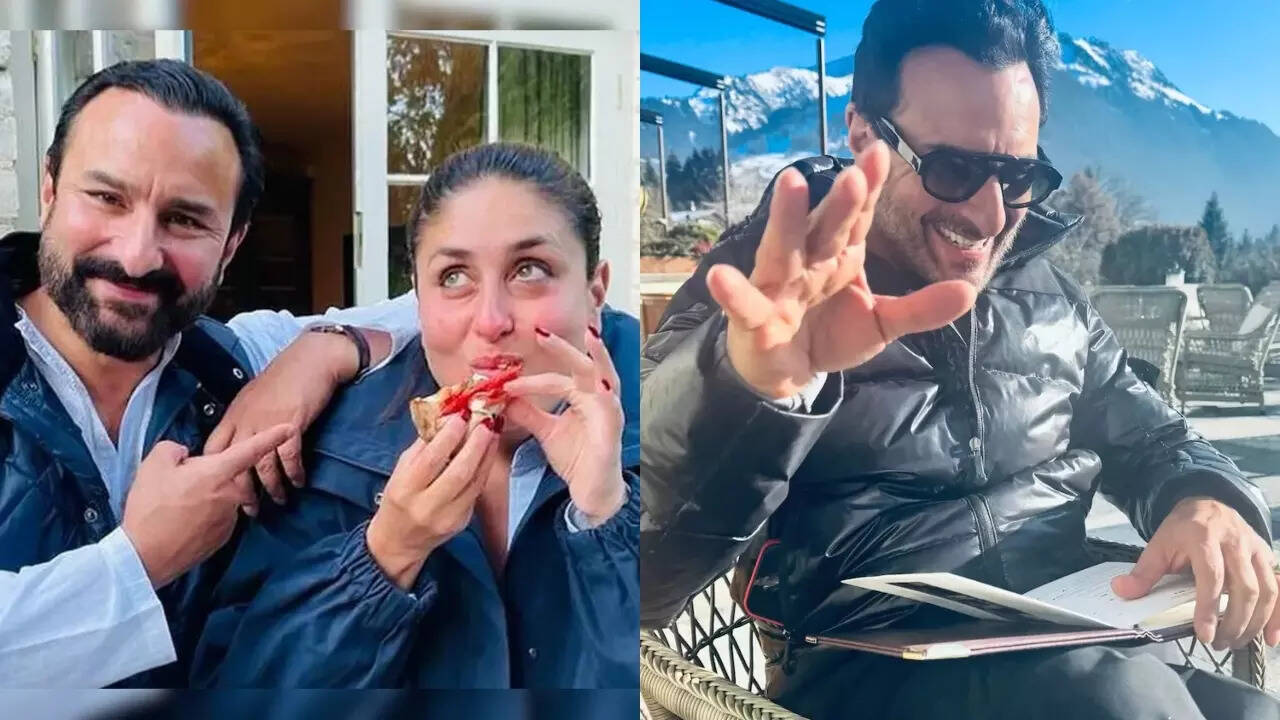 Kareena Kapoor finally gets Saif Ali Khan to pose; actress gives fun ...