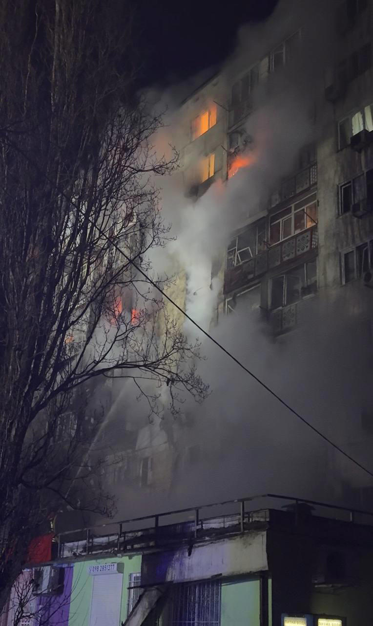 Odesa attack aftermath: Burning apartments, cars, and injured children