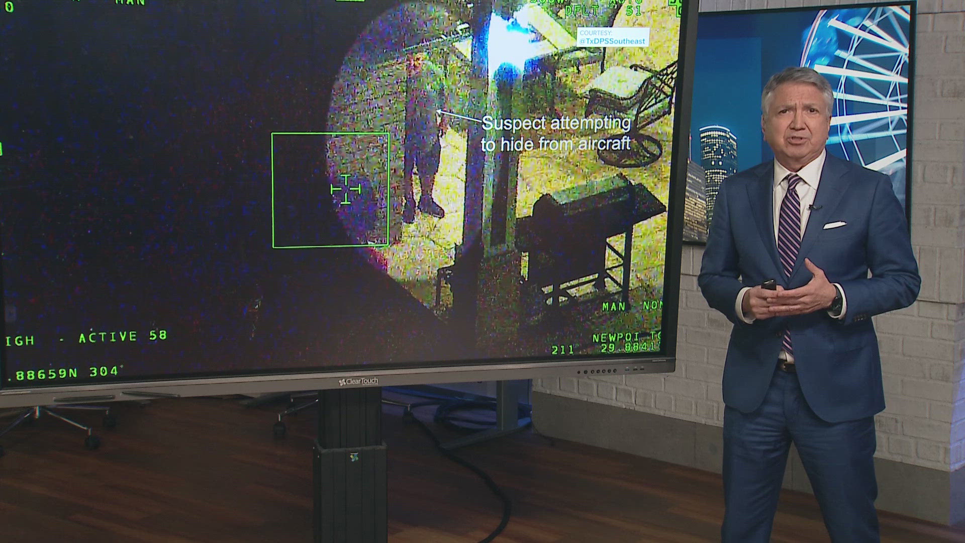 DPS helicopter struck by laser during Harris County manhunt