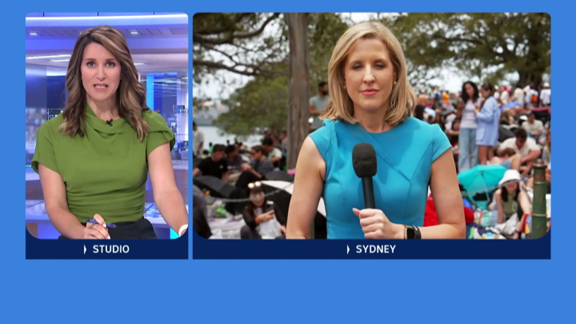 Crowds are building along Sydney Harbour ahead of tonight’s fireworks ...