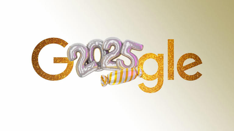 New Year's Eve 2025 celebrated by Google Doodle with glitz & glamour ...