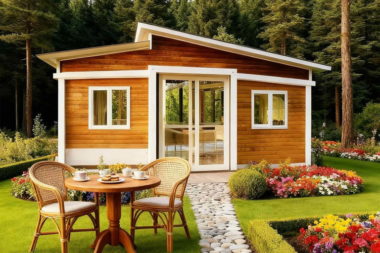 Amazon has a sunlit farmhouse-inspired tiny home with 2 bedrooms and a ...