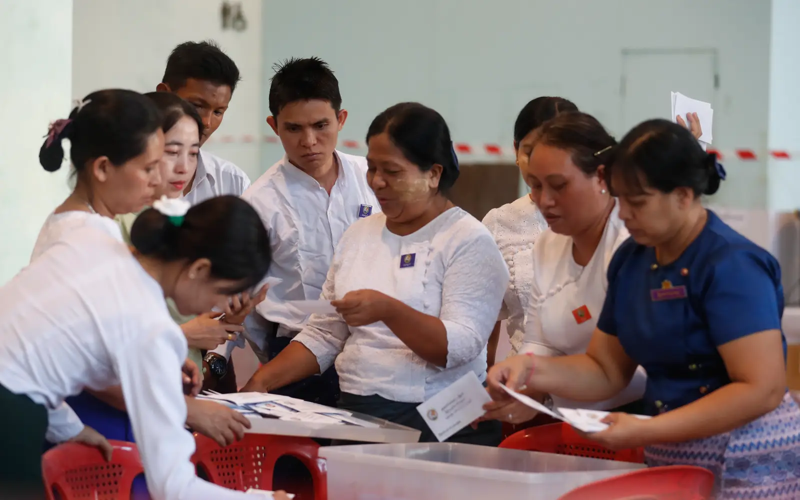 Myanmar junta says voter turnout at 52% in first phase of election