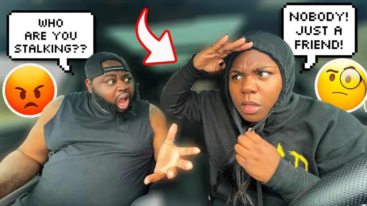 Stalking my boyfriend with my husband in the car! *Bad idea*