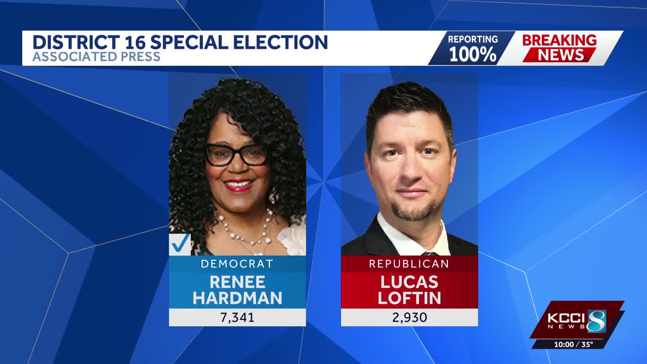 Democrat Renee Hardman wins Iowa Senate special election