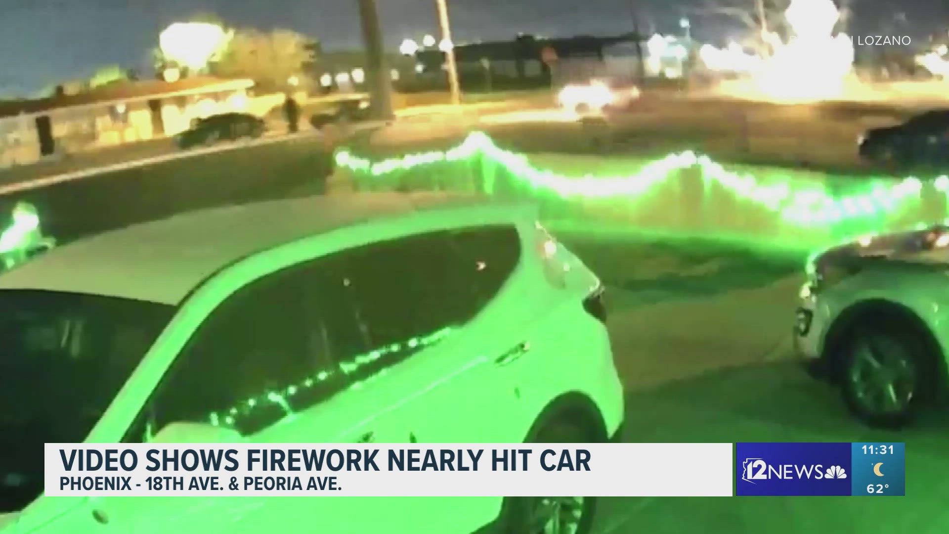 Fireworks nearly hit car in Sunnyslope ahead of NYE concerns