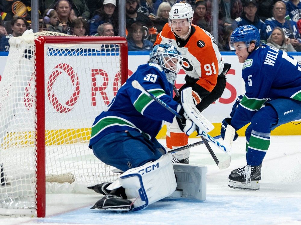 Canucks player grades: Quick-strike Flyers find their footing in 6-3 ...