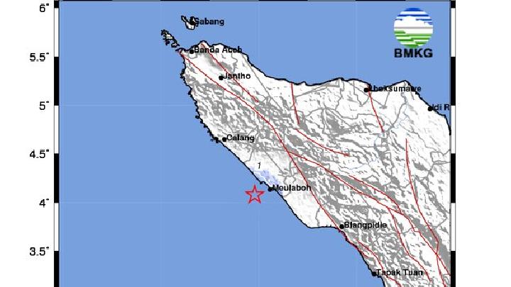 Gempa guncang Aceh Jaya, dipicu patahan Sesar Besar Sumatra