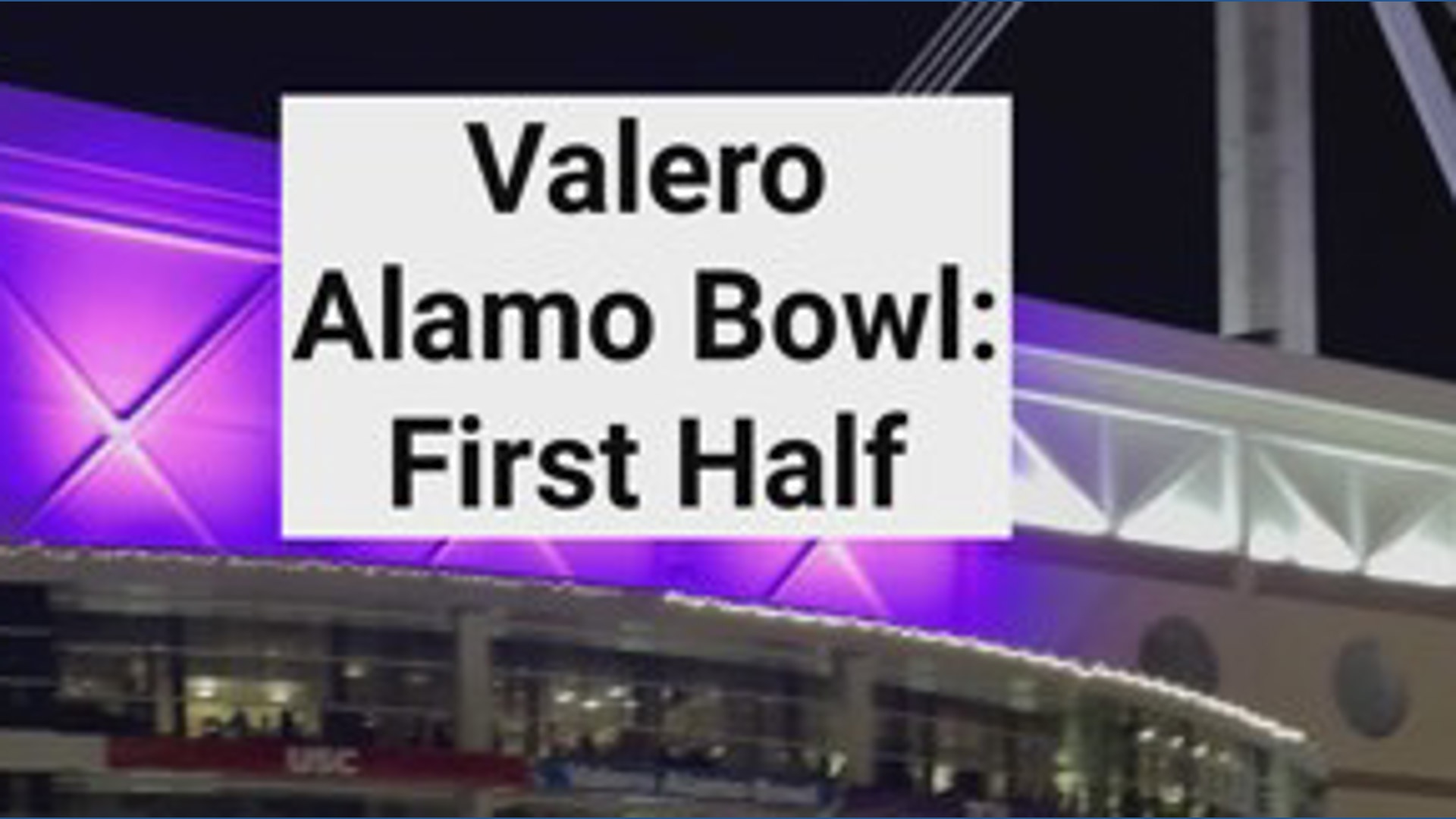 Alamo Bowl first half: Inside the Alamodome