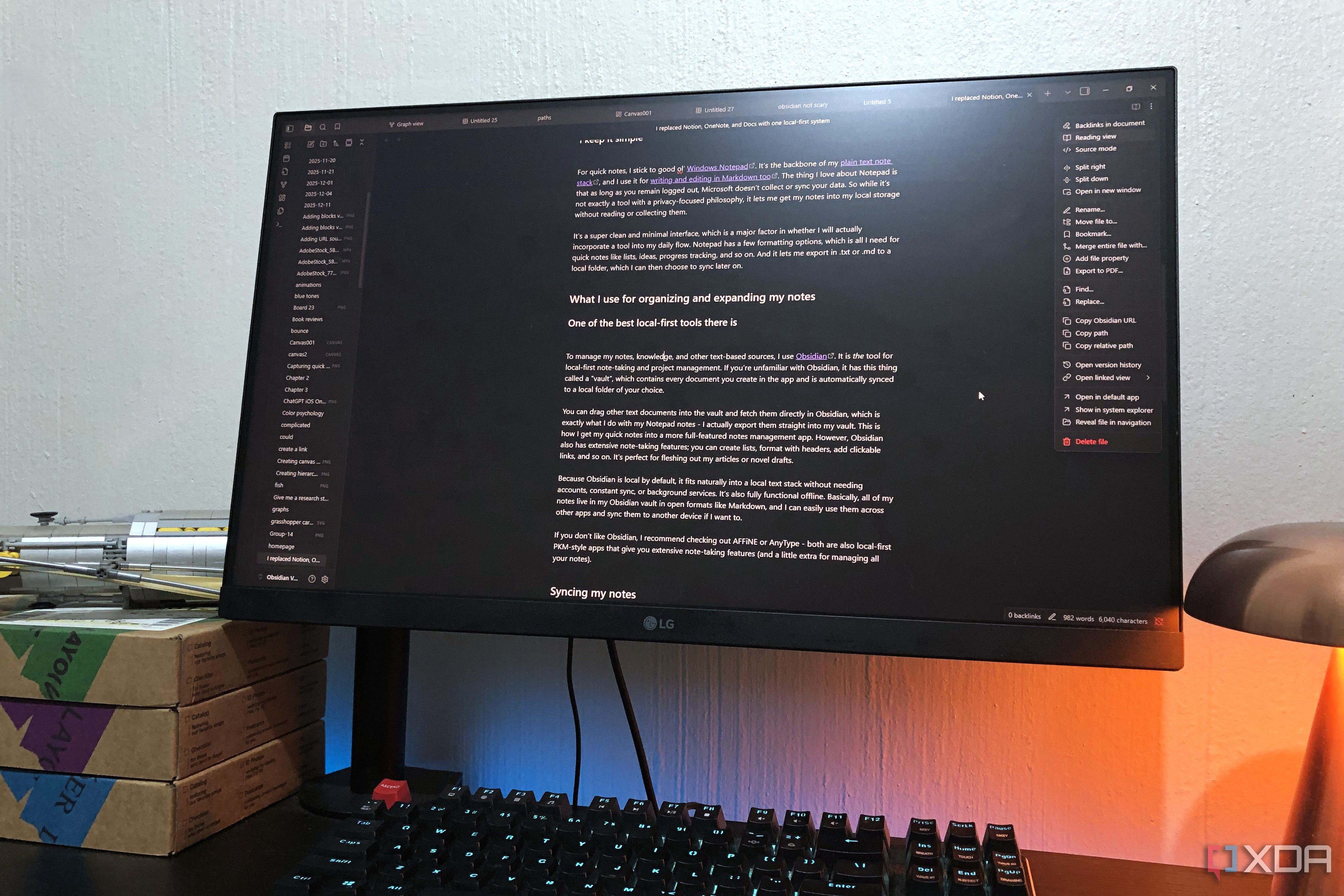 I replaced Notion, OneNote, and Docs with one local-first system
