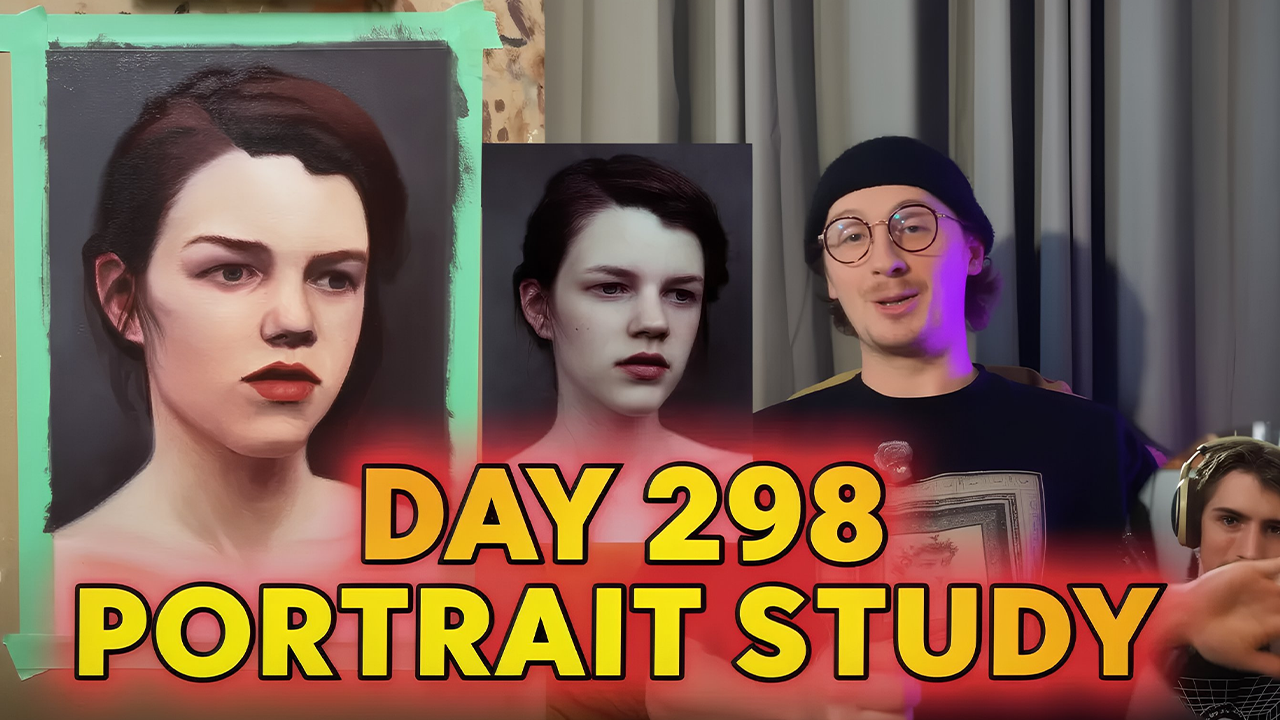 Drawing live while researching legendary artists and masterpieces