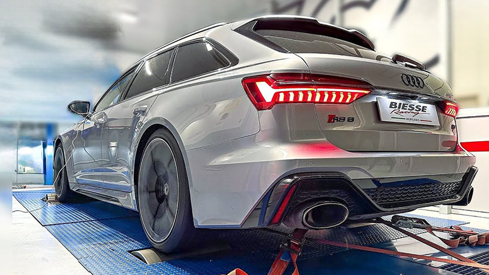 Audi RS6 900HP dyno pulls