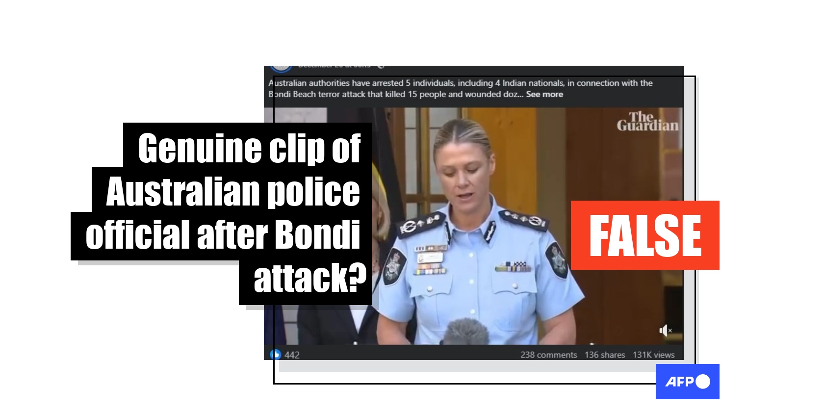 Clip of Australian police announcing arrest of four Indian nationals ...