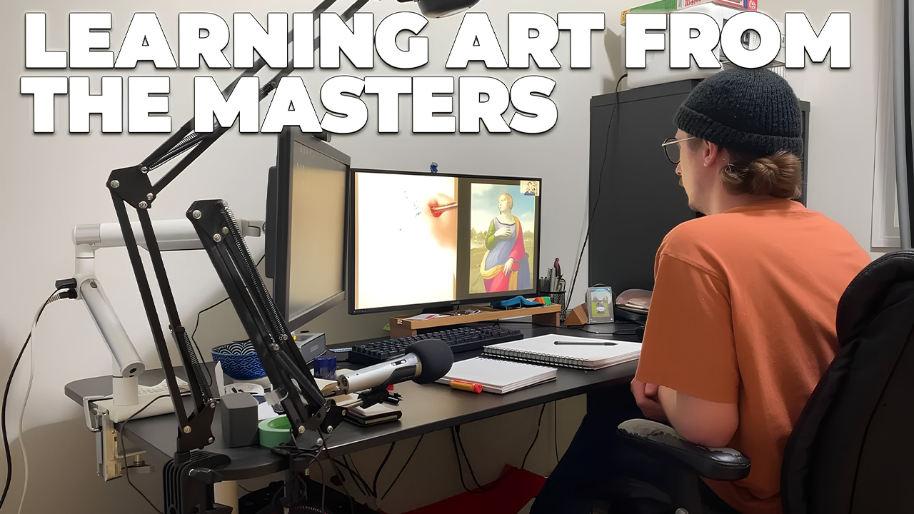 Art history explained with live sketching and visual analysis