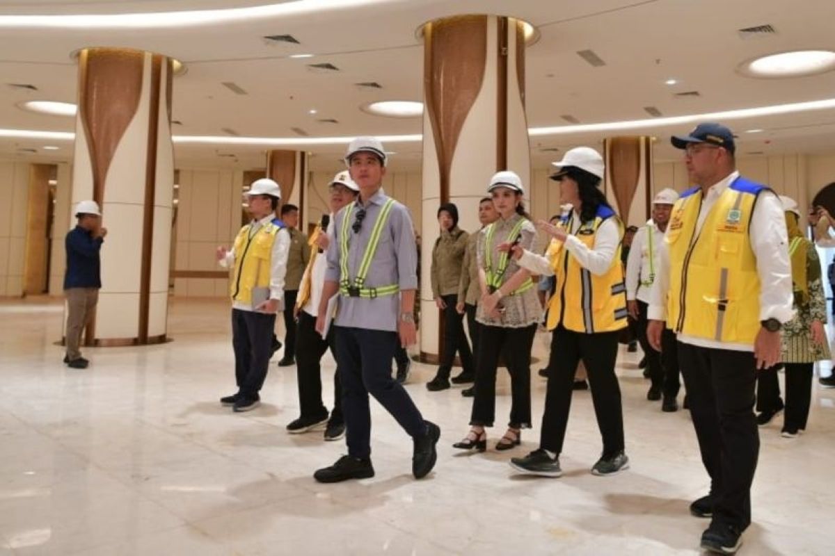 Gibran sebut progres Masjid Negara IKN capai 98,4 persen, ditargetkan ...