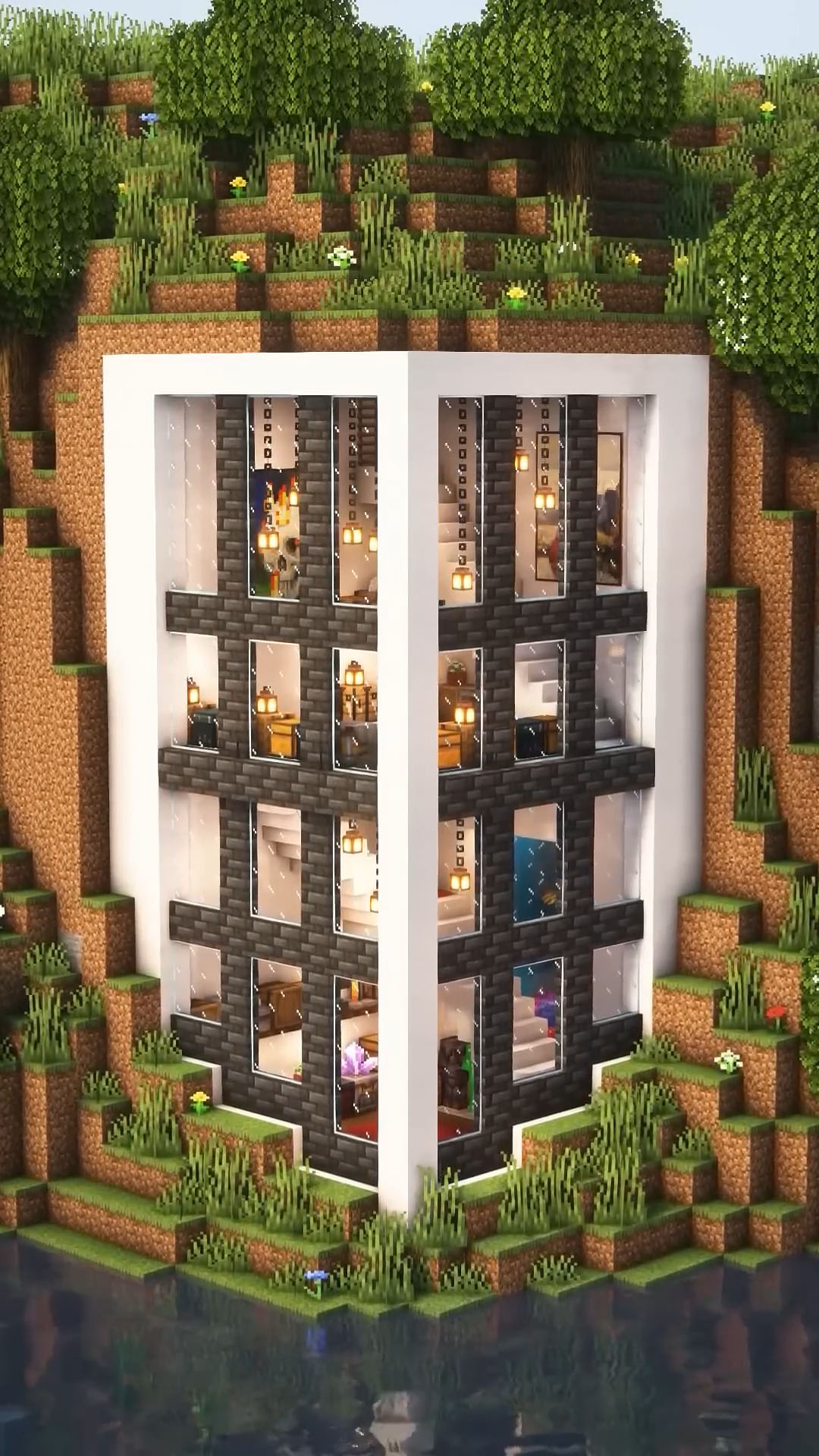 Stunning modern base built into a mountain