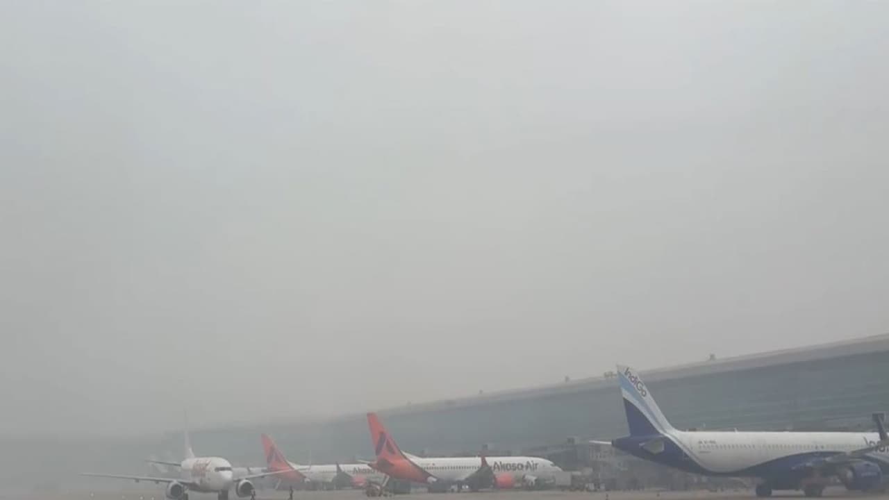 Dense fog in Delhi: 148 flights cancelled at IGI Airport, 2 diverted