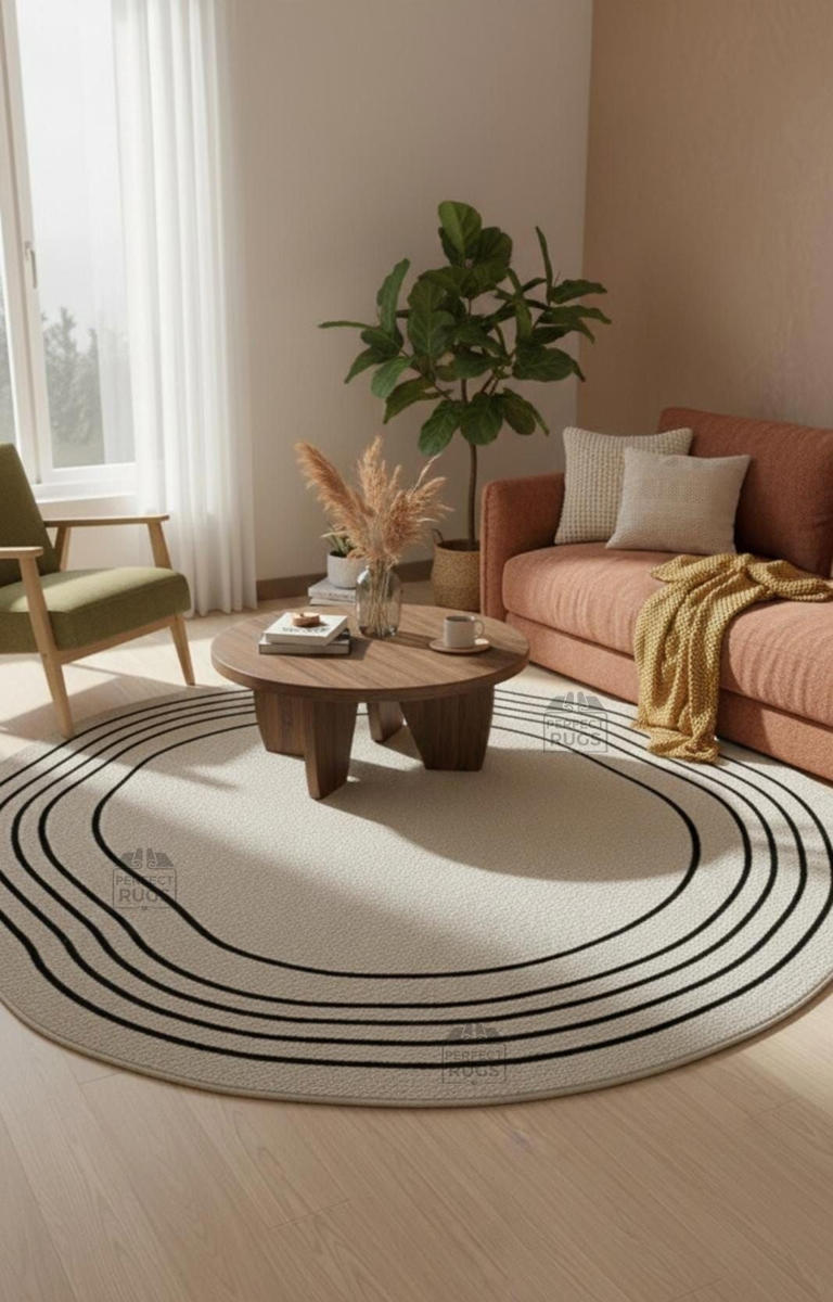 Tapis rond : 10 idées pour l’intégrer dans votre intérieur du mieux ...