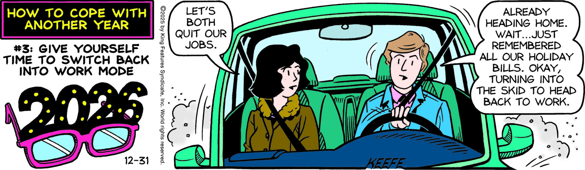 Sally Forth by Francesco Marciuliano; drawn by Jim Keefe