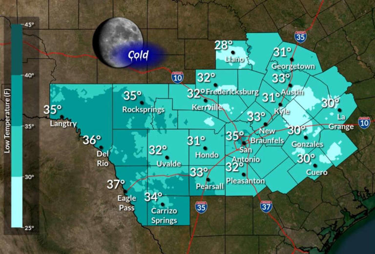A 50-degree temp shift is expected in South Texas soon. Here's when to ...