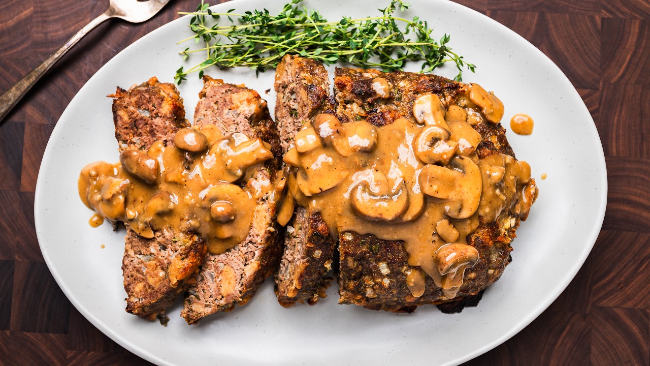 This classic meatloaf with gravy is the ultimate comfort food