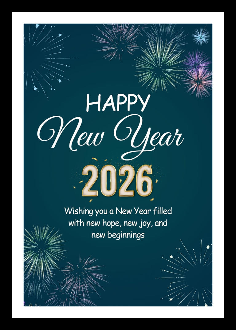 Happy New Year 2026: 13+ greeting cards making ideas for best friends ...