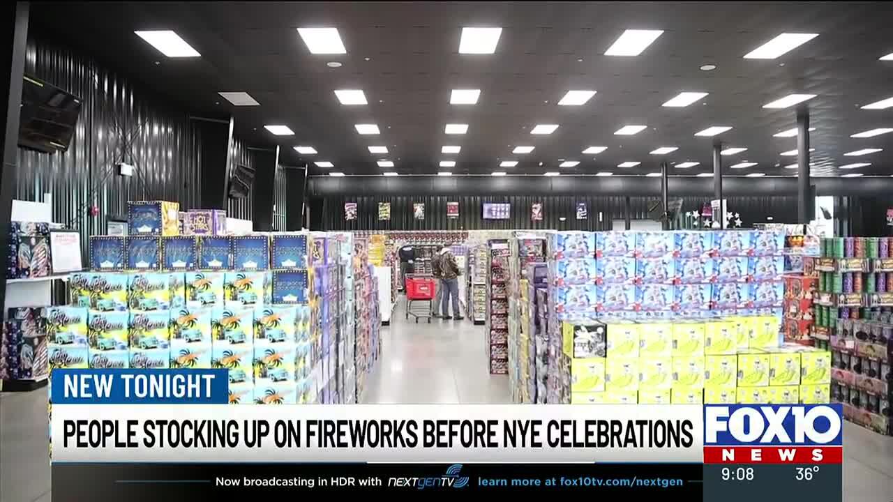Fireworks stores busy ahead of New Year’s Eve