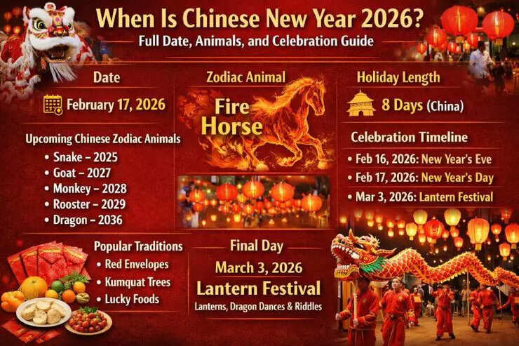 When is Chinese New Year 2026? Full date, animals, and celebration guide