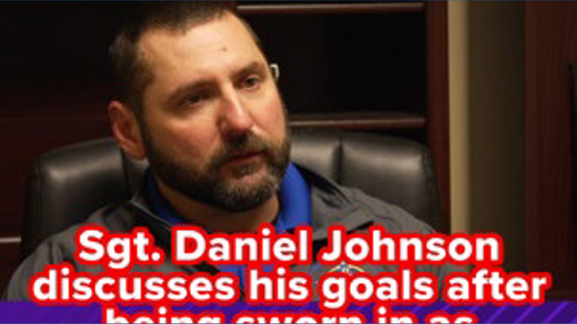 Newly sworn FOP lodge 77 president in Sgt. Daniel Johnson discusses pay ...