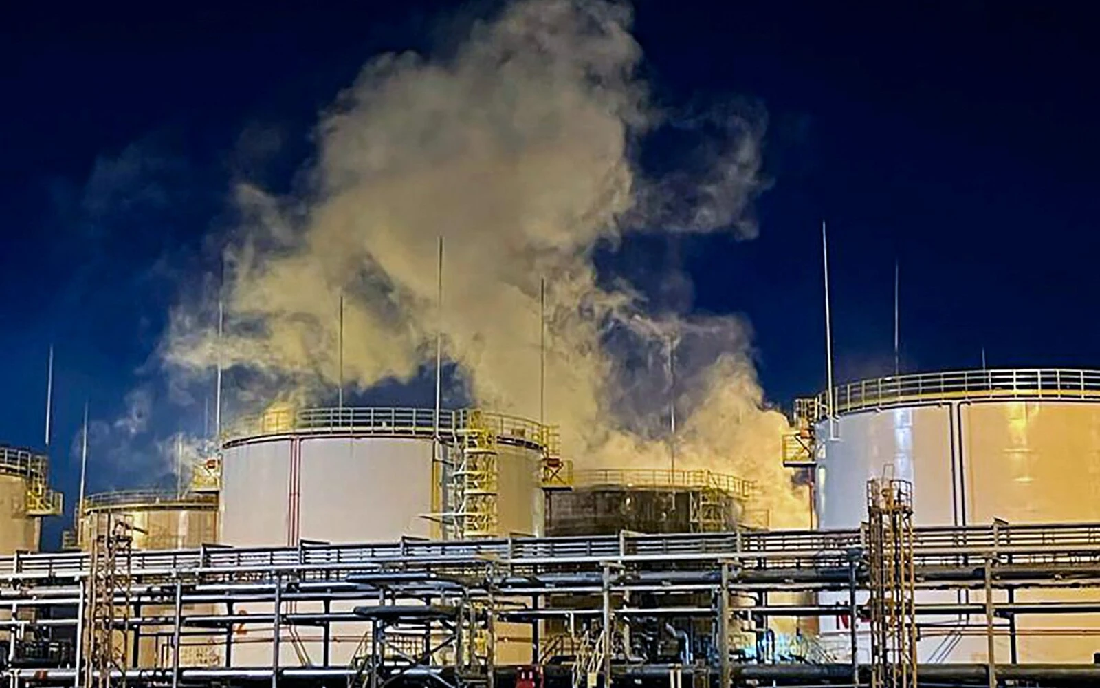 Ukrainian drone attack sparks fire, damages equipment at Tuapse refinery