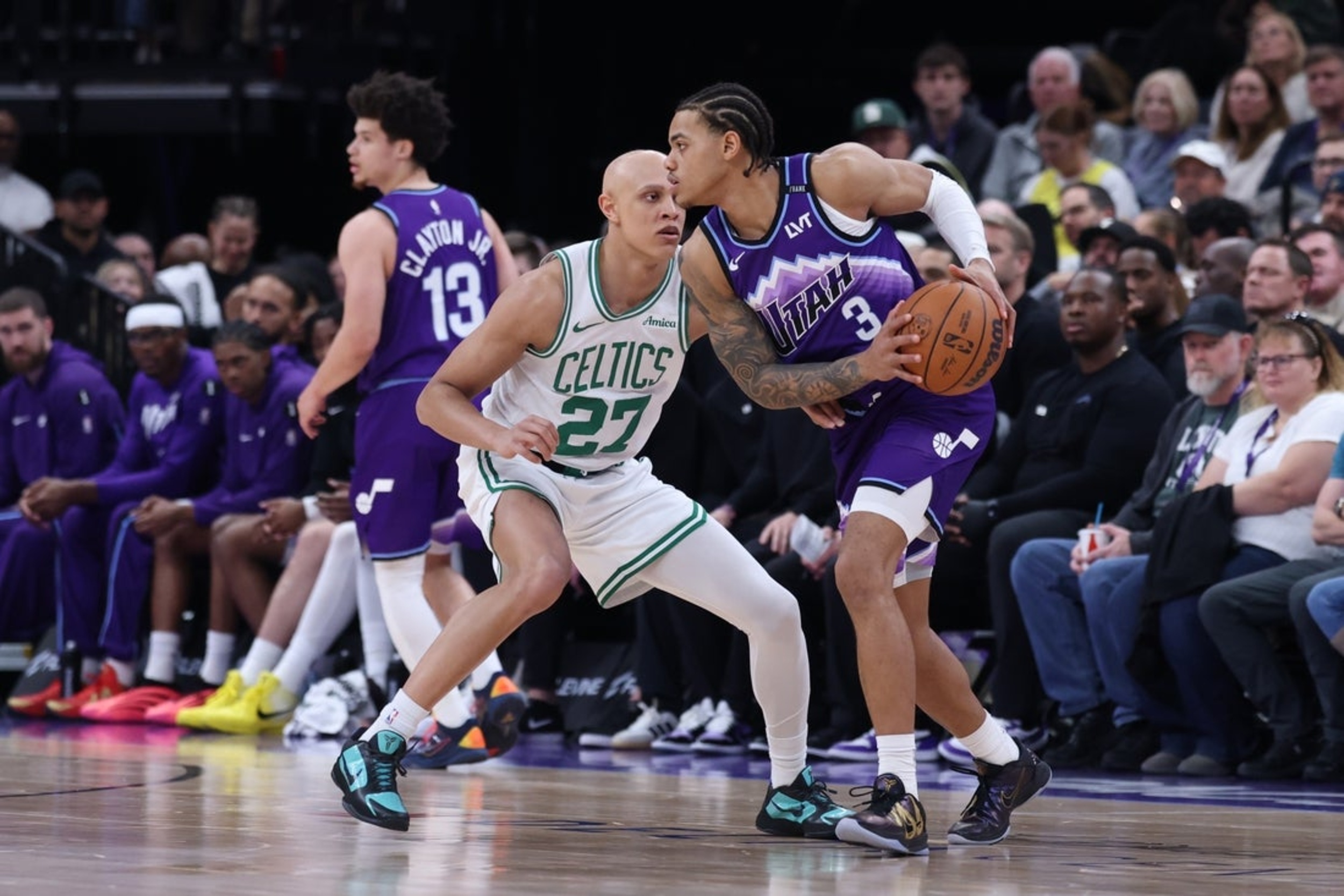 Derrick White packs stat sheet as Celtics outlast Jazz