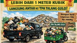 Pemberitahuan terkait aturan buang sampah bagi pemilik mobil pick up ...