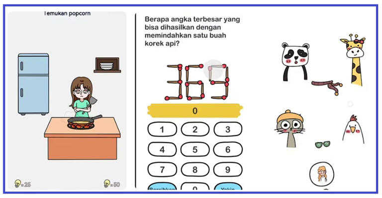 Jawaban Brain Out level 40 sampai 55, gelas mana yang akan terisi penuh ...