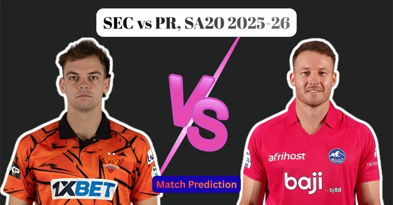 SEC vs PR, SA20 2025-26, match prediction: Who will win today’s game ...