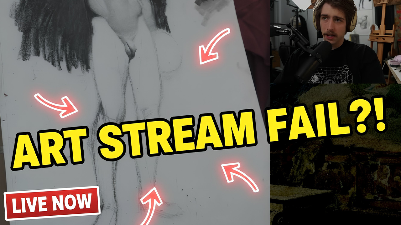 Art history research stream with step by step drawing practice