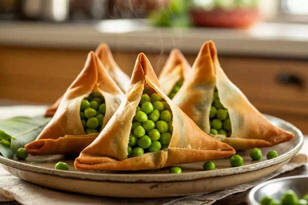 Start your new year 2026 morning with tasty green peas samosas