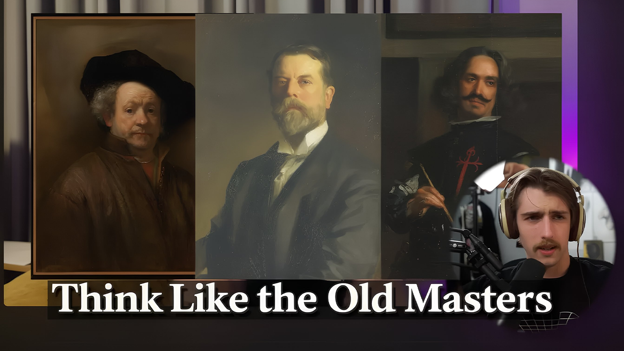 Online art history research stream with daily drawing warmups and notes