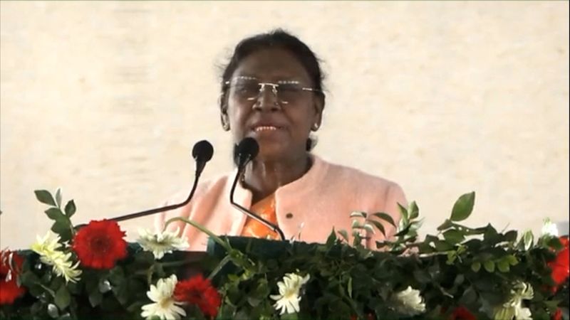 Watch President Murmu sing a soulful Santhal prayer, celebrating India ...