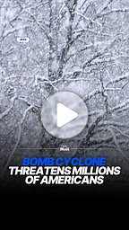 Bomb cyclone threatens millions