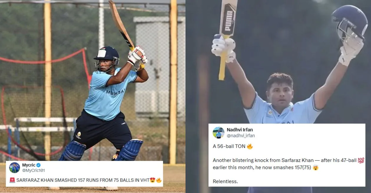 Fans go gaga as Sarfaraz Khan hammers explosive century against Goa in ...
