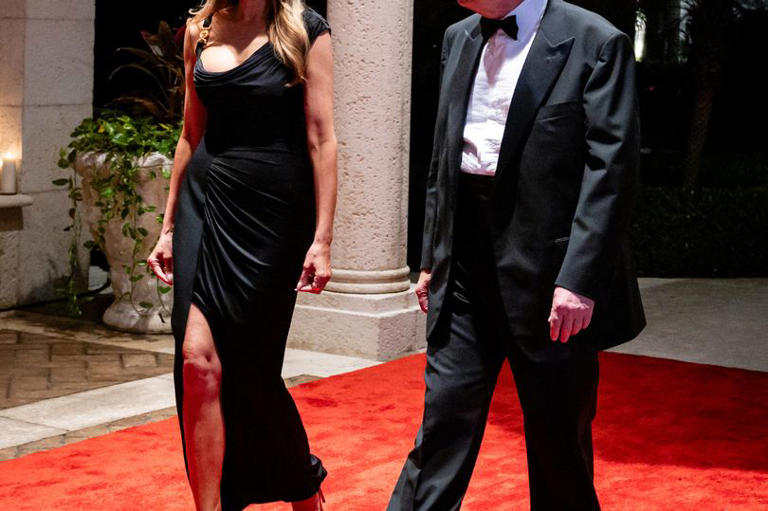 Inside Trump's bizarre NYE 2024 party with Lara Trump singing and Elon ...