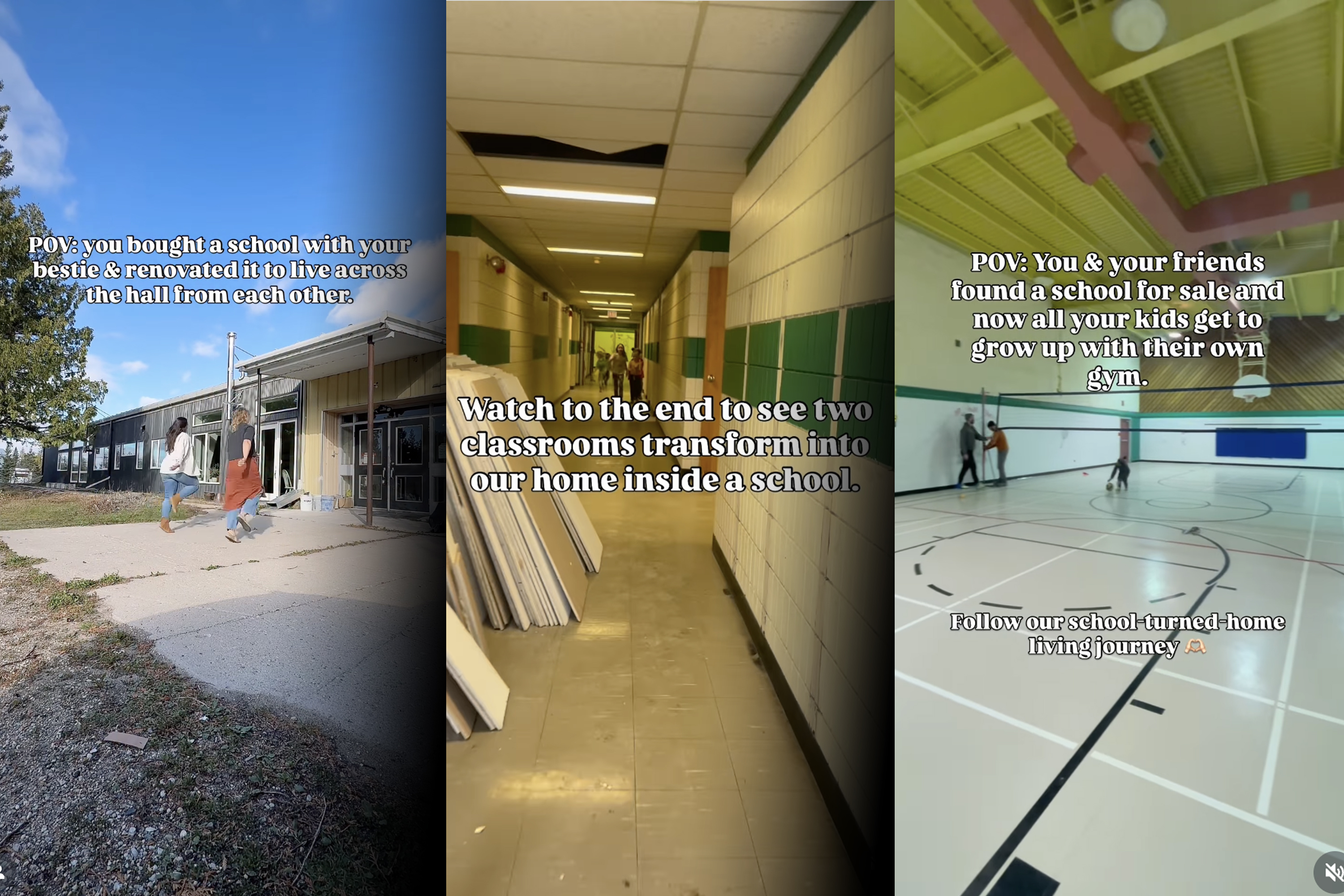 3 families, 7 kids and lots of pets: How an empty school is turning ...