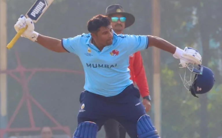 VHT 2025-26: Sarfaraz Khan sends strong message to selectors ahead of ...