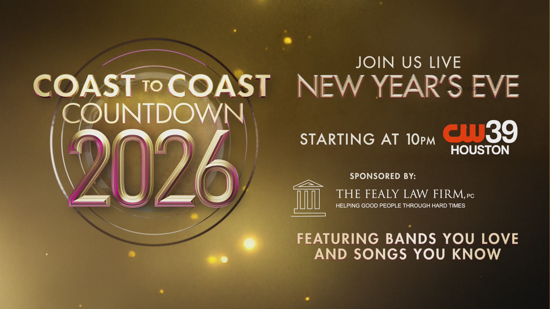 NYE coast to coast countdown to 2026