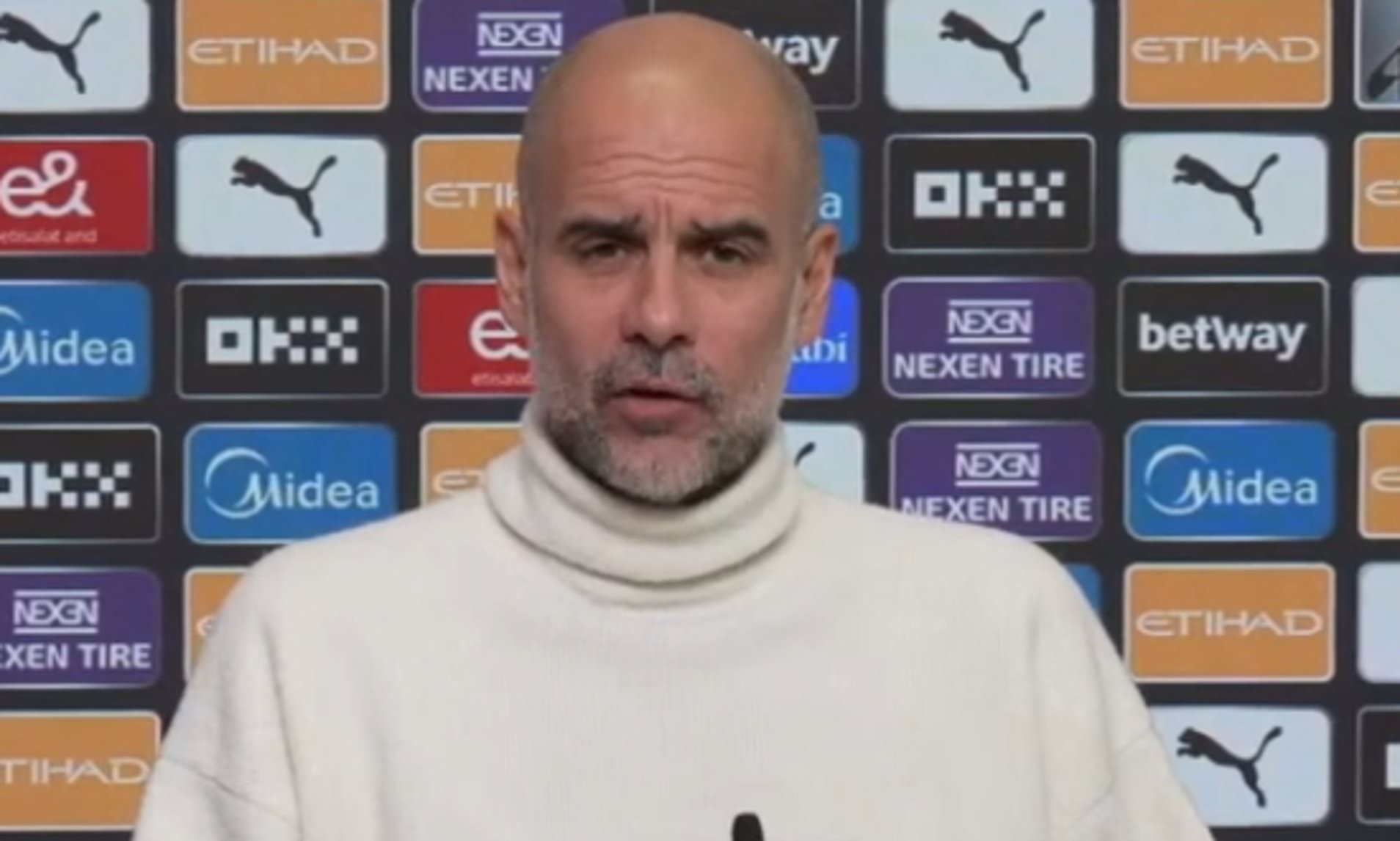 Pep Guardiola becomes embroiled in bizarre clash with Sky Sports reporter