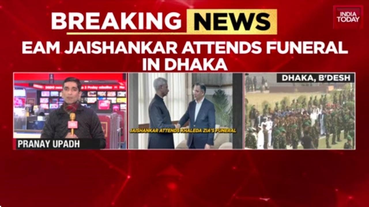 India's EAM Jaishankar attends Khaleda Zia's funeral in Dhaka; carries ...
