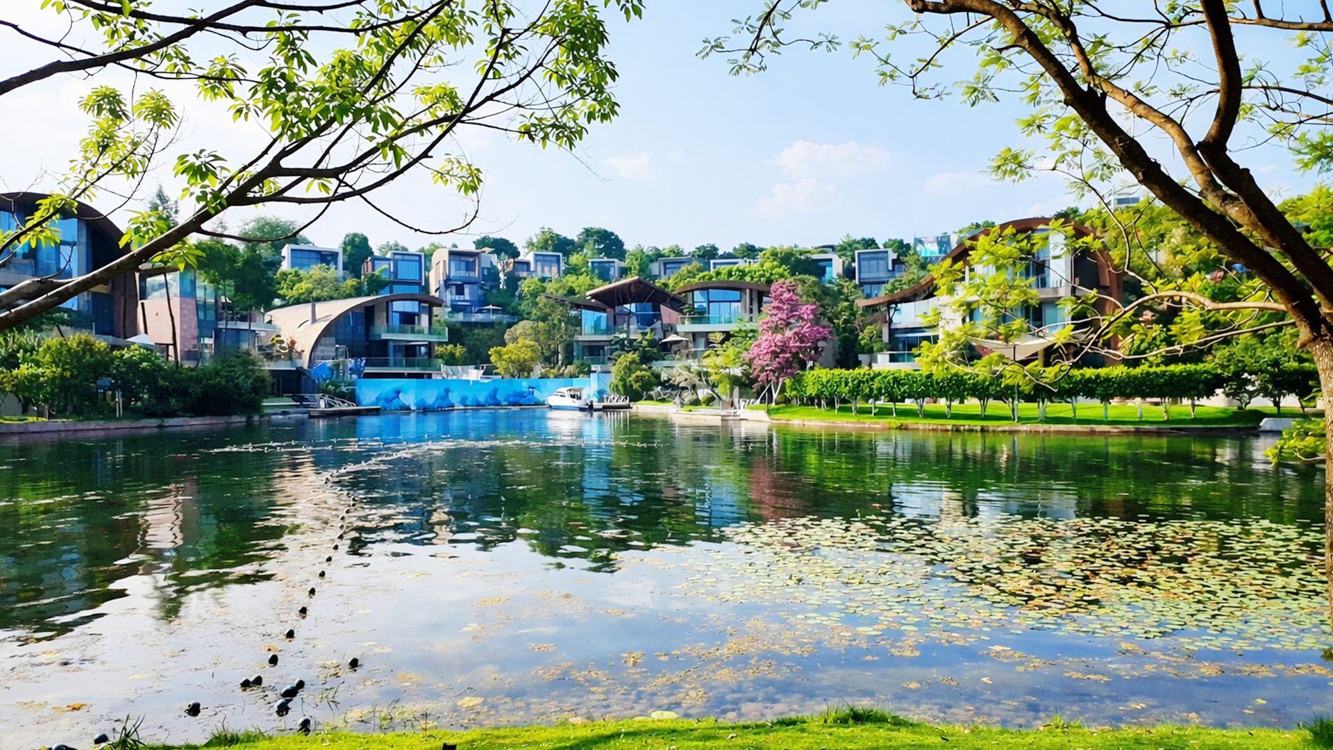 Serenity meet at Chengdu’s Hidden Lake community