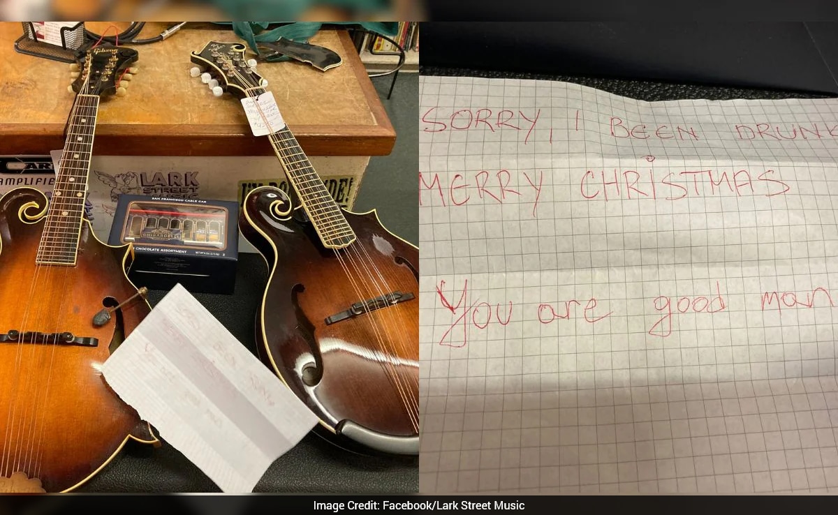 Thief returns stolen mandolins to US guitar store with apology letter ...