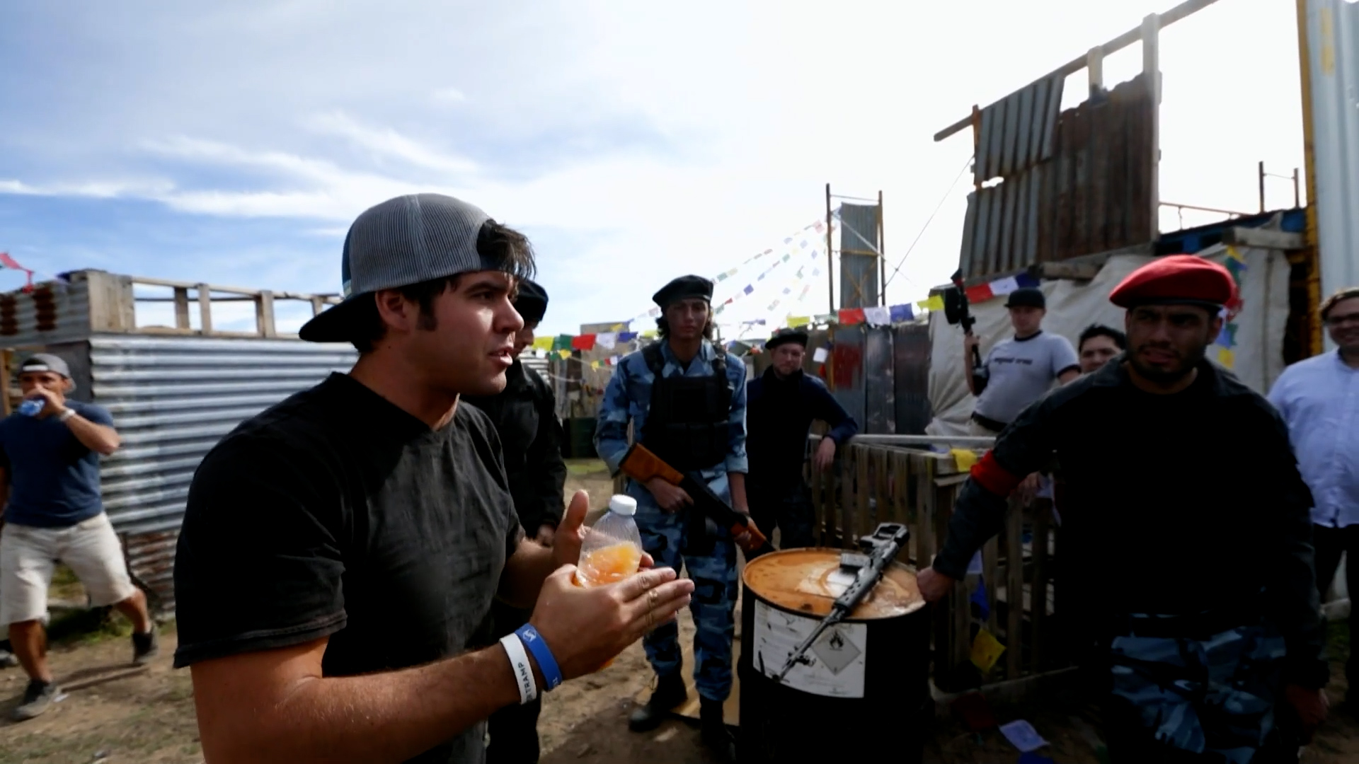 Behind the scenes of a one-take action scene