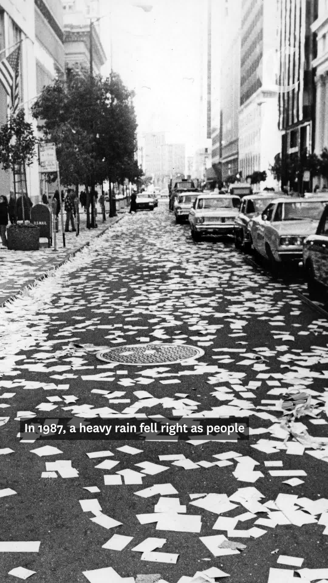 When SF celebrated the New Year by throwing garbage out the window